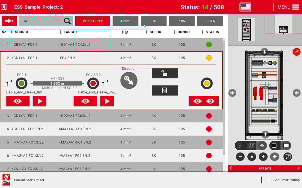 How to easily wire control panels without diagrams: EPLAN Smart Wiring